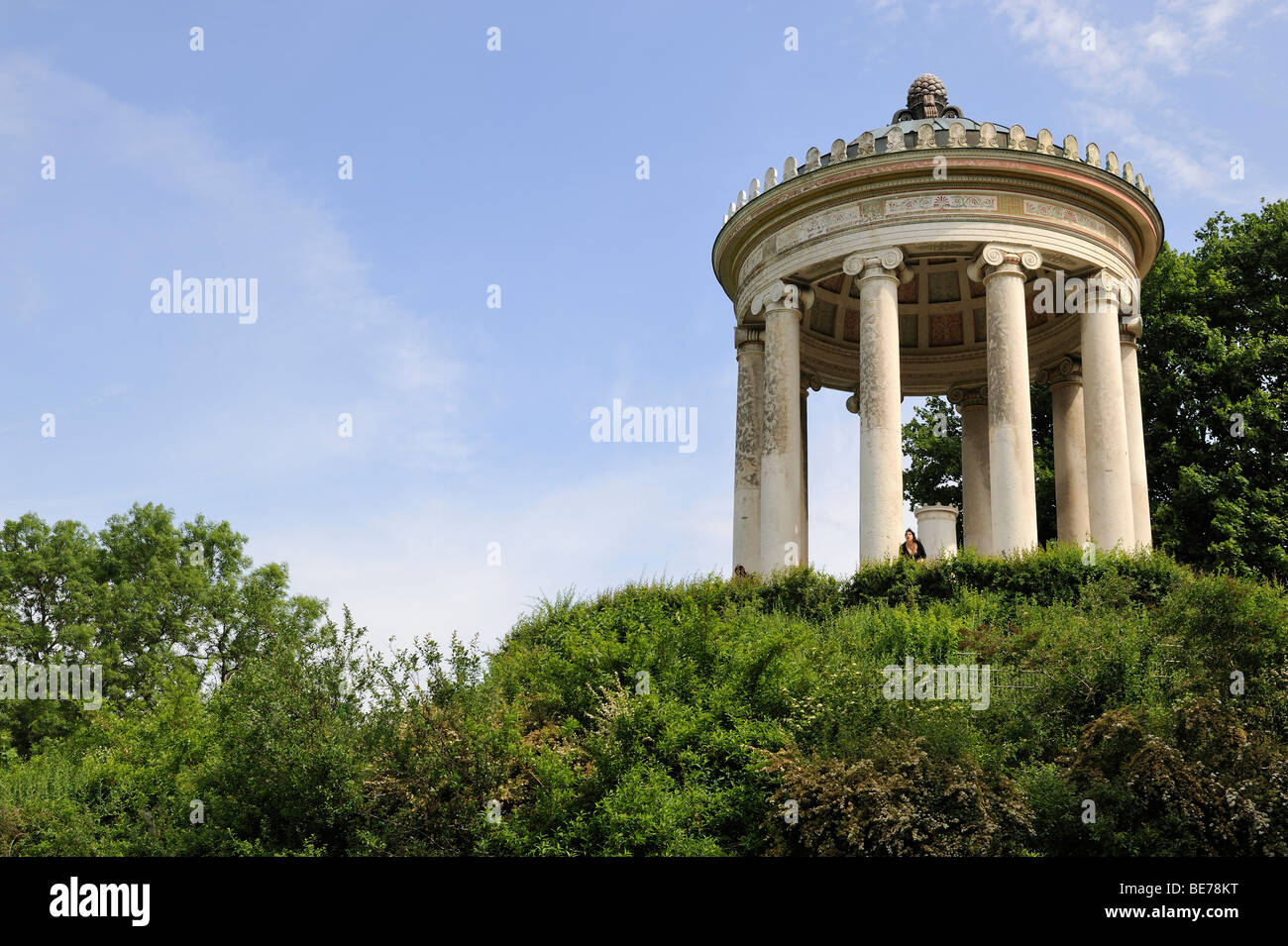 Monopteros in the English Garden in Munich, Upper Bavaria, Bavaria ...