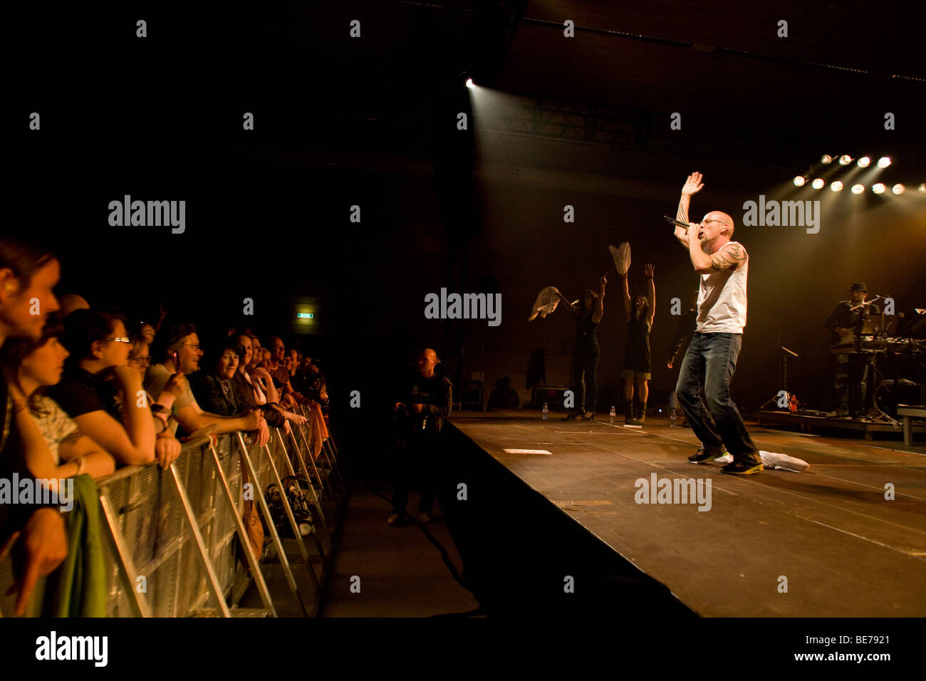 German singer and musician Thomas D performing live in the Swiss Life ...