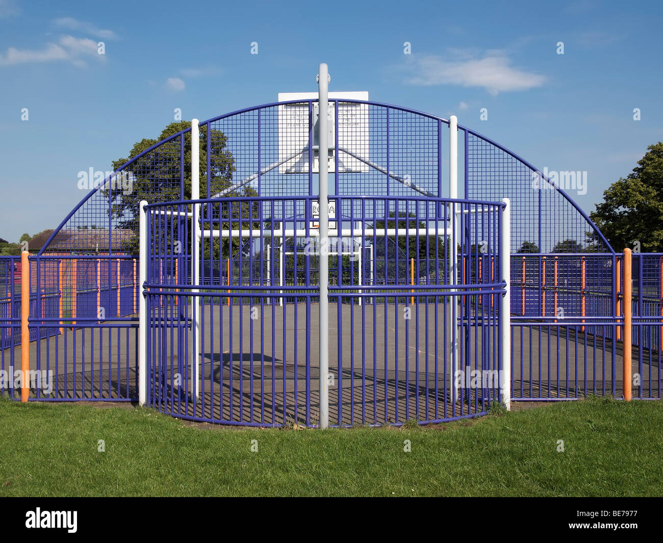 Iron railings playground hi-res stock photography and images - Alamy