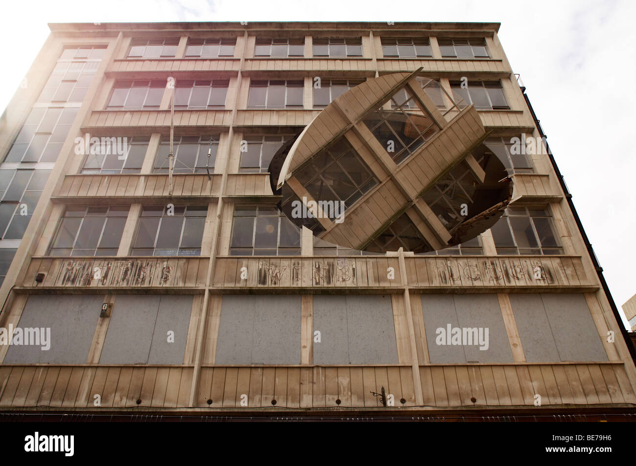 Turning the Place Over by Richard Wilson Liverpool UK Stock Photo - Alamy