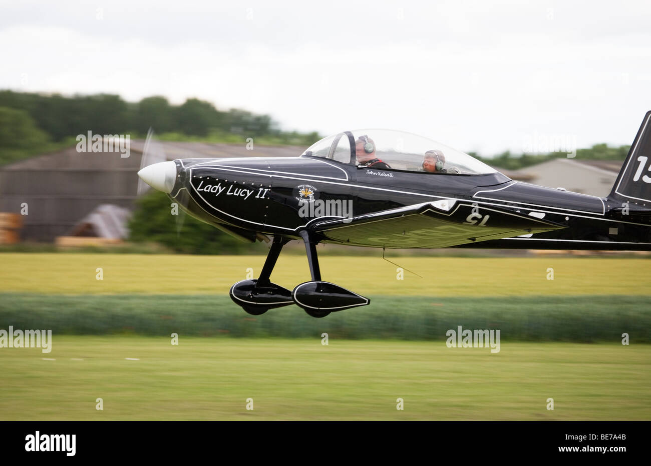 Vans RV-7 'Lady Lucy II' G-KELS in flight taking-off from Breighton ...