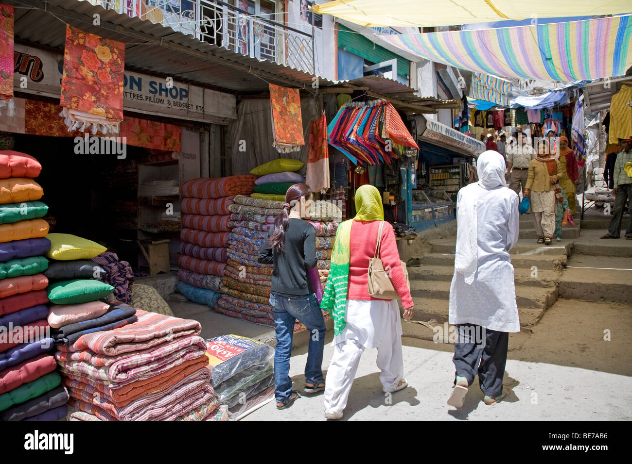 Leh market. Ladakh. India Stock Photo - Alamy