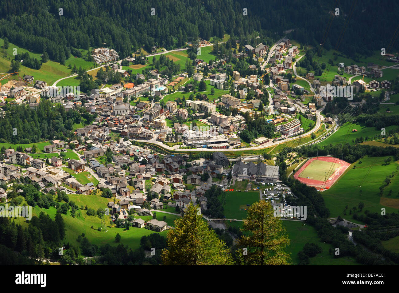 Alpine thermal spa resort Leukerbad, Loeche-les-Bains, Valais ...