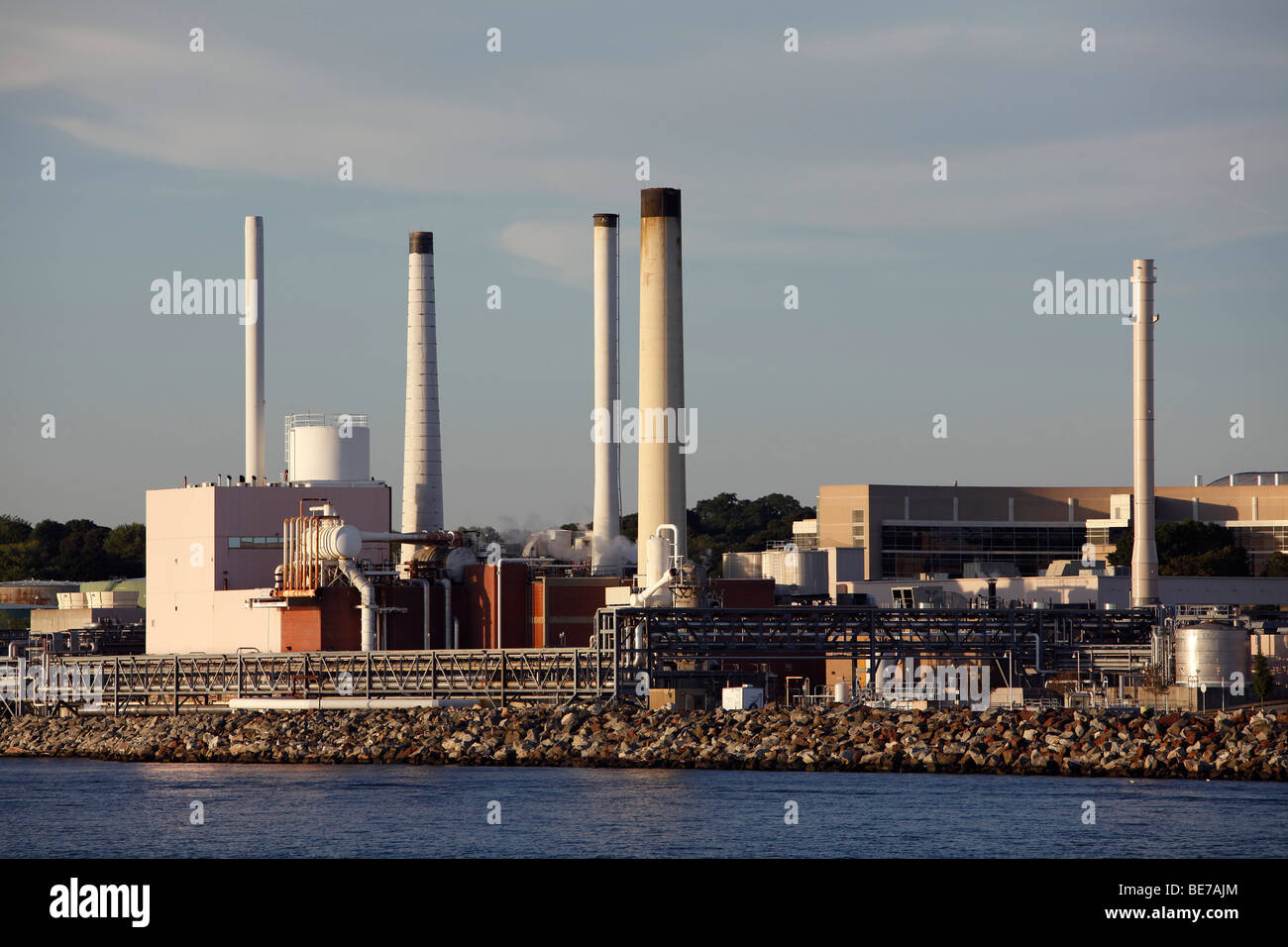 industrial power plant, New London, Connecticut Stock Photo - Alamy