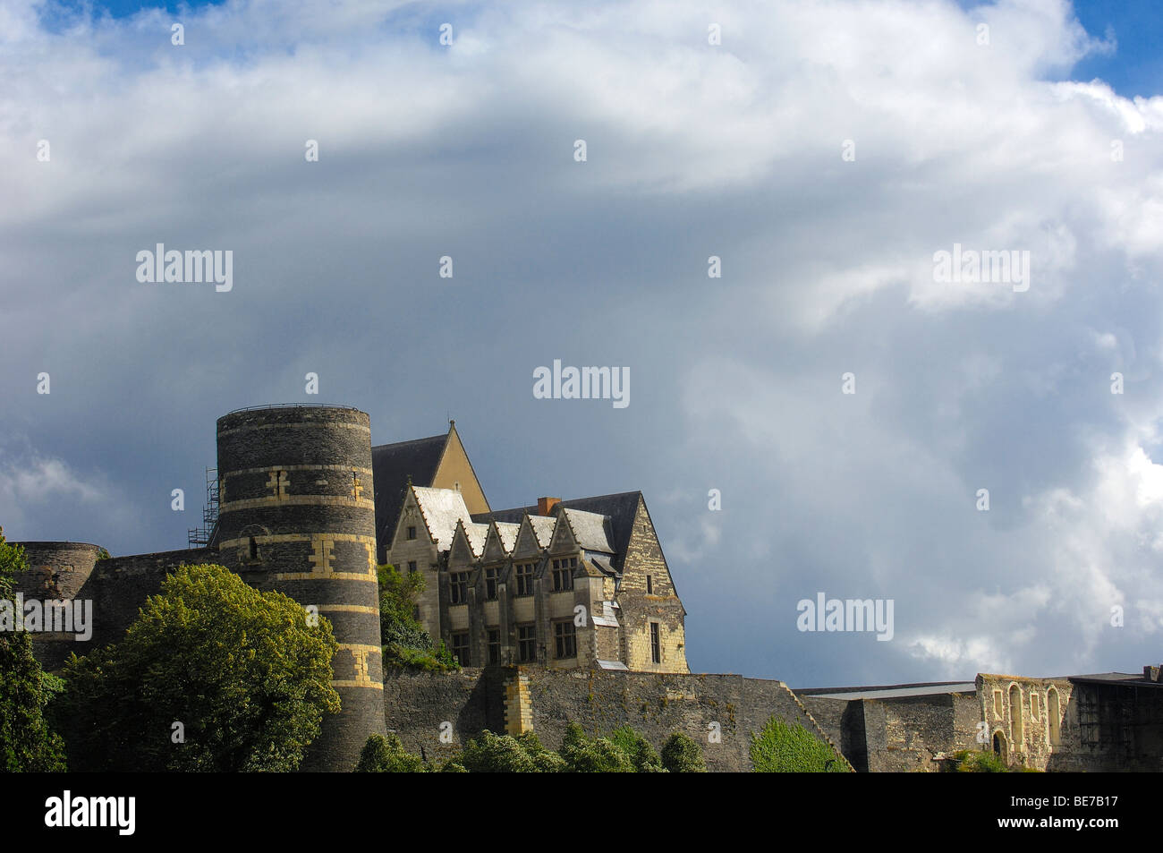 Loire valley angers castle and walls hi-res stock photography and ...