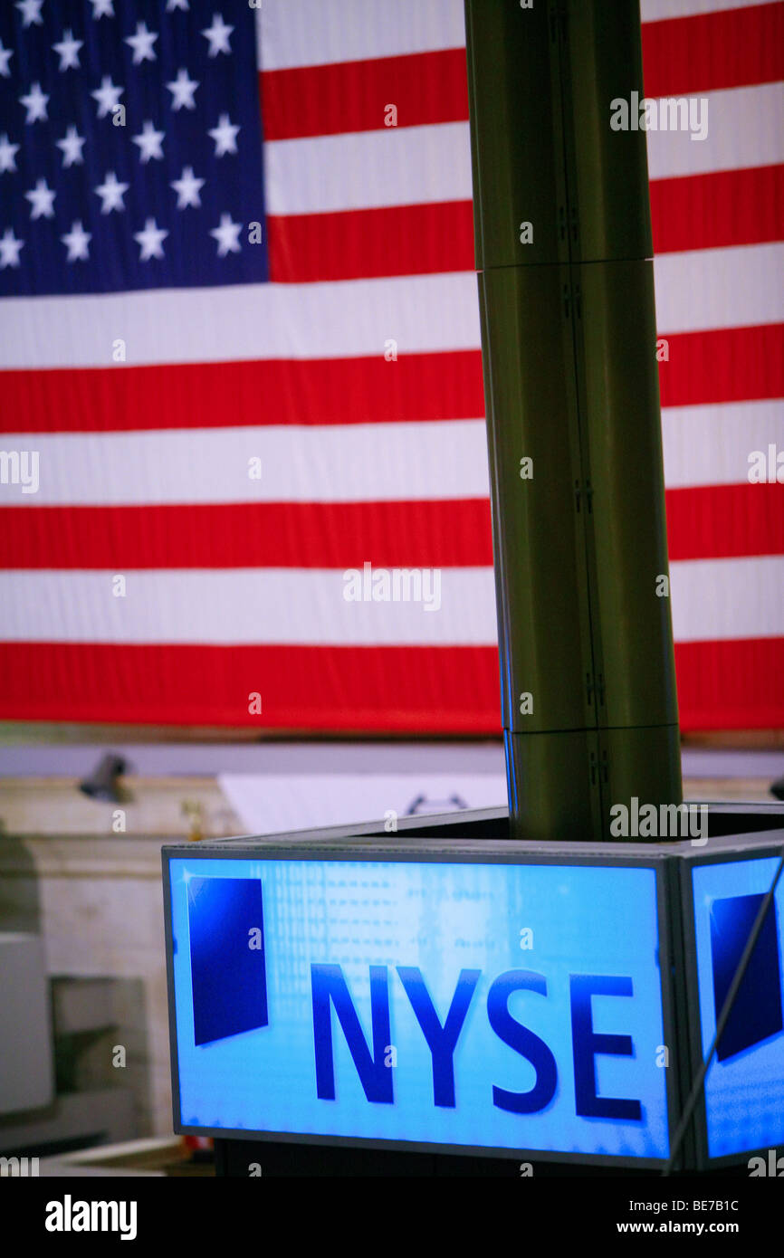 New York Stock Exchange Euronext logo displayed in the New York Stock ...
