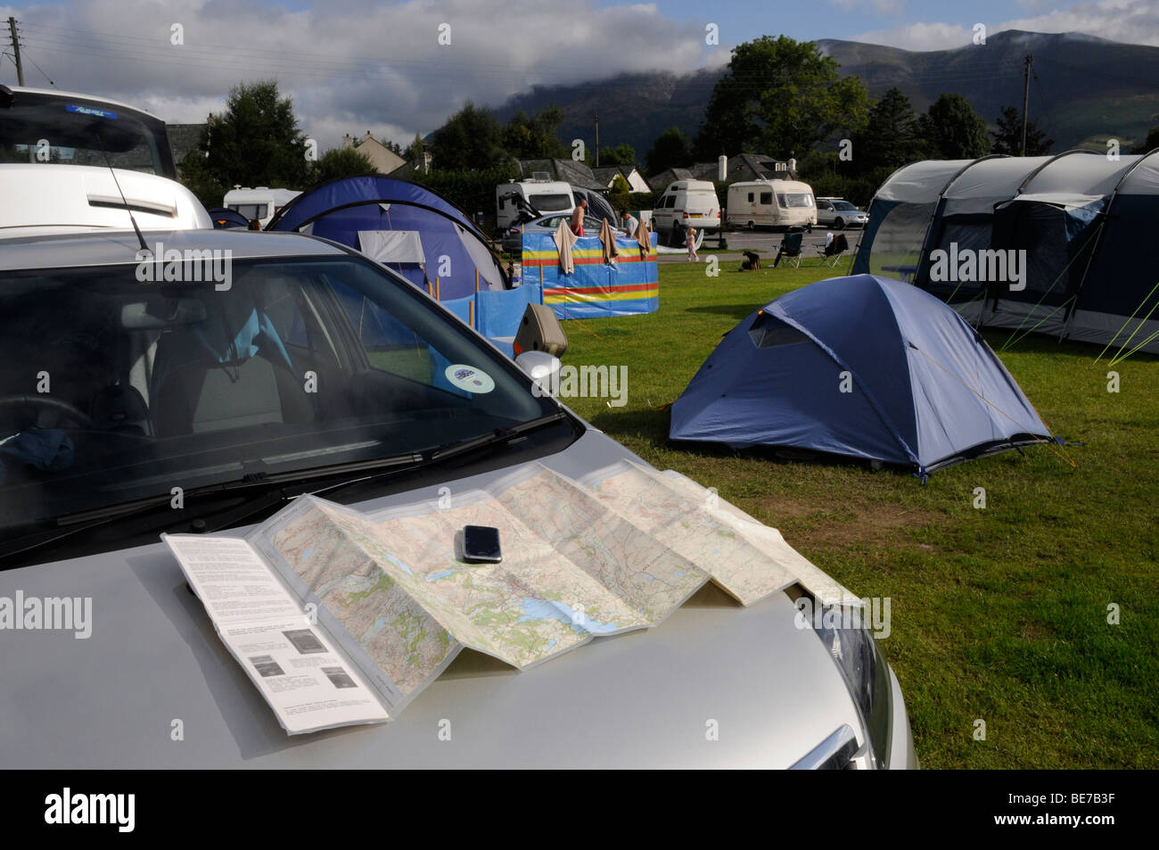 Camper on a map hi-res stock photography and images - Alamy