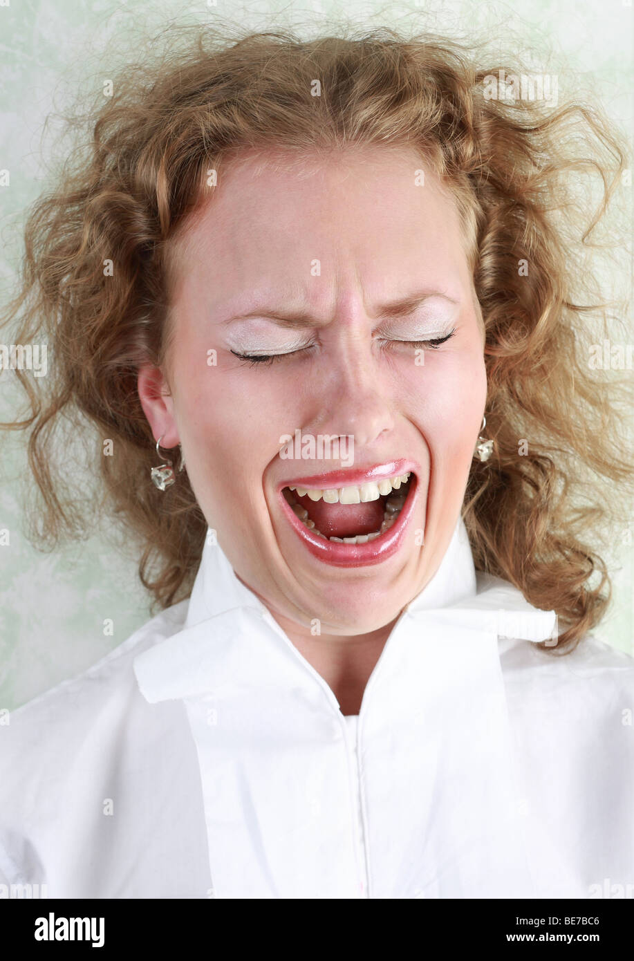 Girl expressing emotion cry hi-res stock photography and images - Alamy