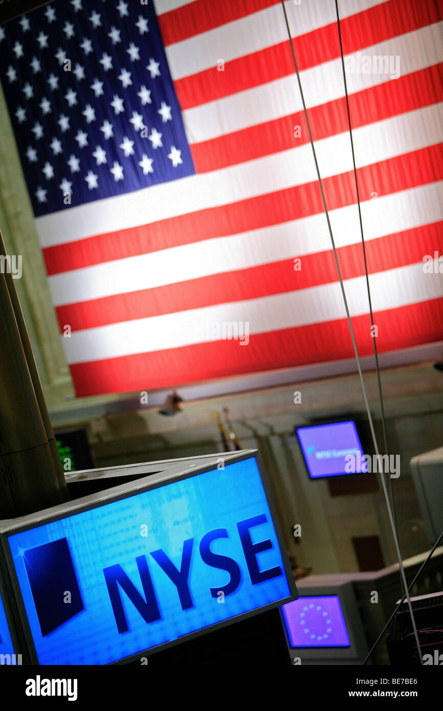New York Stock Exchange Euronext logo displayed in the New York Stock ...