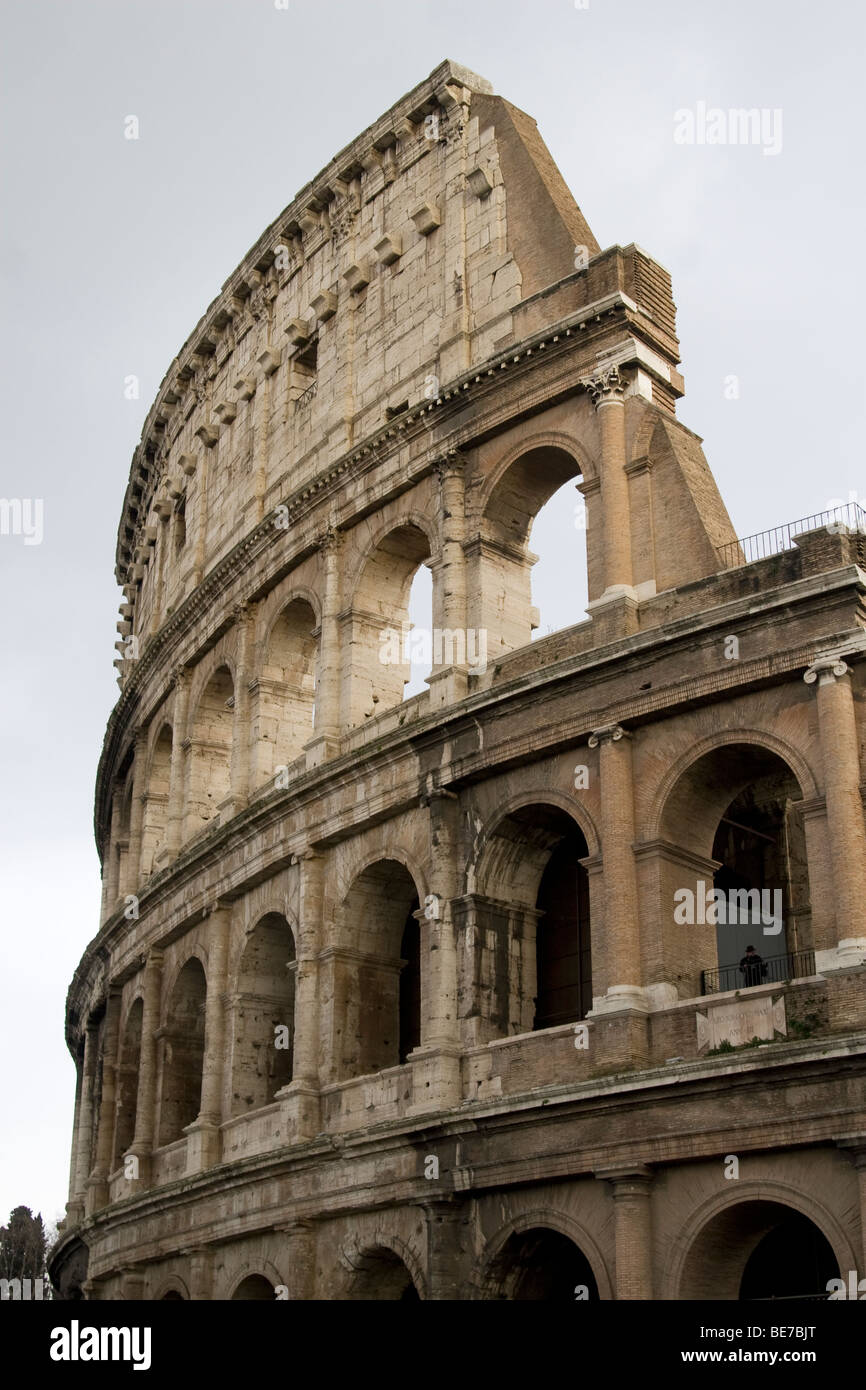 Exterior view of the Colosseum (Coliseum) or Flavian Amphitheatre, Rome ...