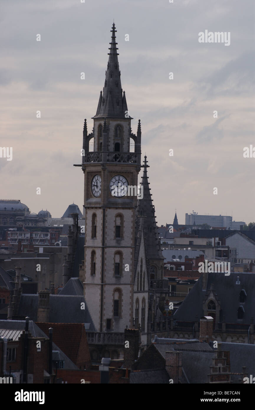 Clock tower of the Oude Postkantoor, Old Post Office, by Louis Cloquet ...