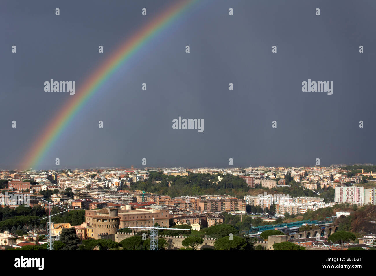 Rainbow, Rome, Italy, Europe Stock Photo - Alamy