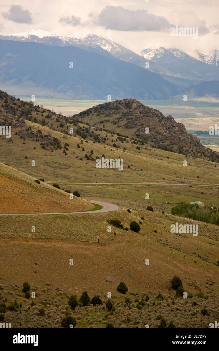 View across Madison Valley, Montana from near Ennis Stock Photo - Alamy