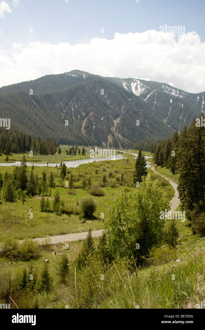 Madison River Valley between Hebgen Lake and Earthquake Lake, Montana ...