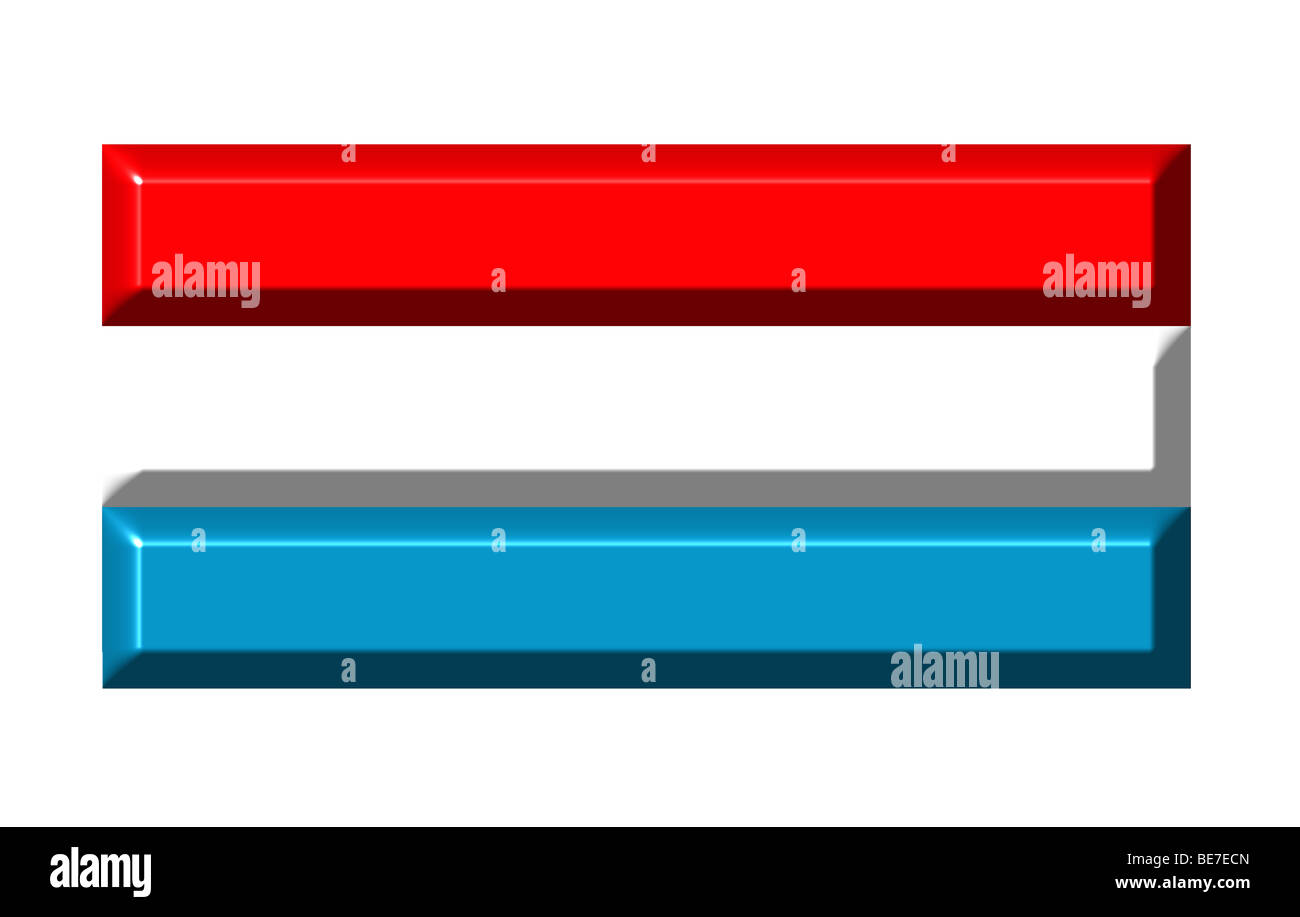 Realistic luxembourg flag Cut Out Stock Images & Pictures - Alamy