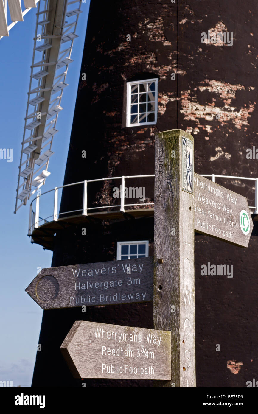 Berney Arms on the Norfolk Broads Stock Photo - Alamy