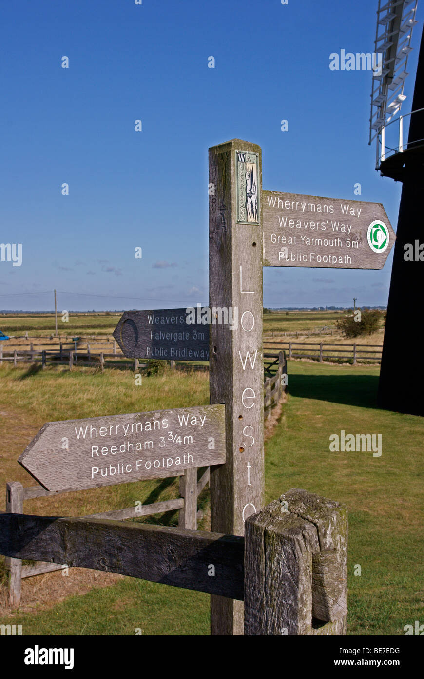 Berney Arms on the Norfolk Broads Stock Photo - Alamy