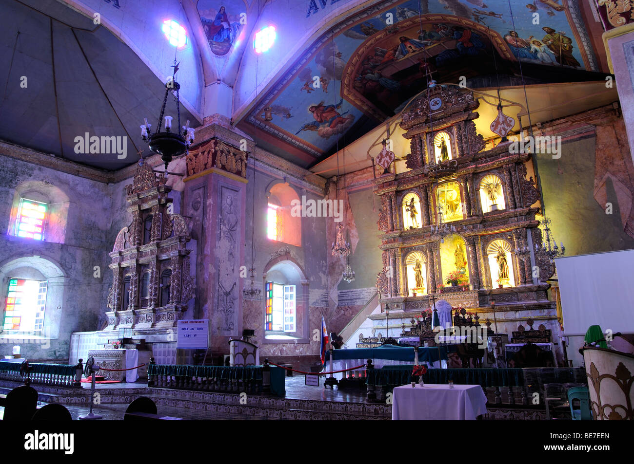 baclayon church bohol philippines Stock Photo - Alamy
