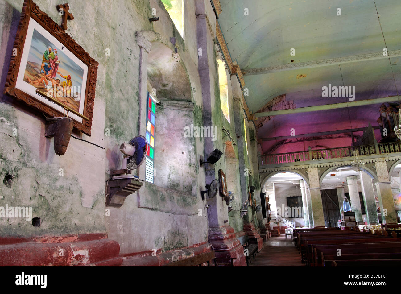 baclayon church bohol philippines Stock Photo - Alamy