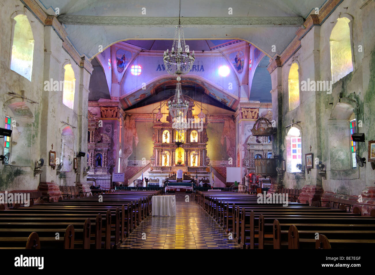 baclayon church bohol philippines Stock Photo - Alamy