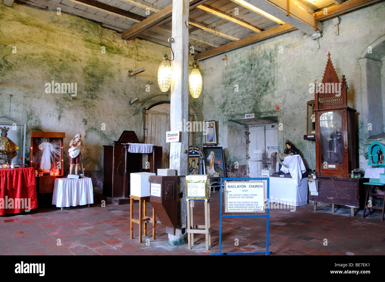 baclayon church bohol philippines Stock Photo - Alamy