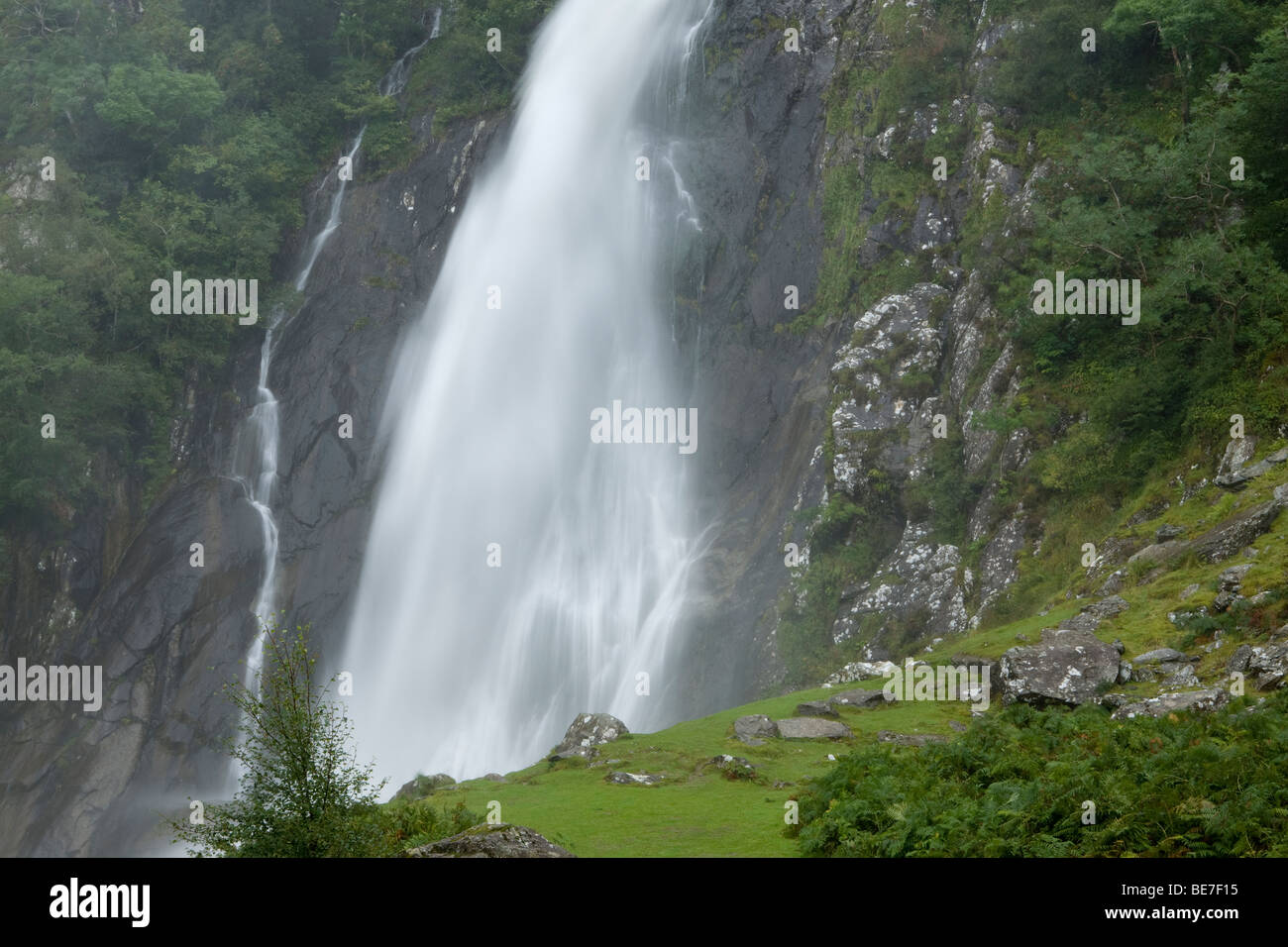 Aber Falls in Snowdonia National Park, Wales, UK Stock Photo - Alamy