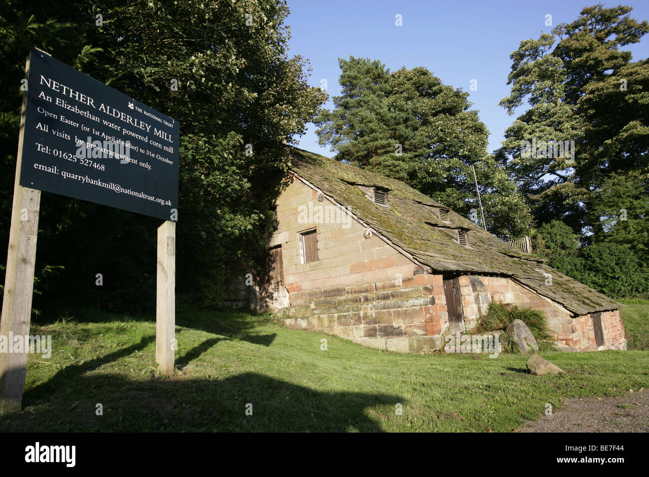 Town of Nether Alderley, England. The National Trust managed ...