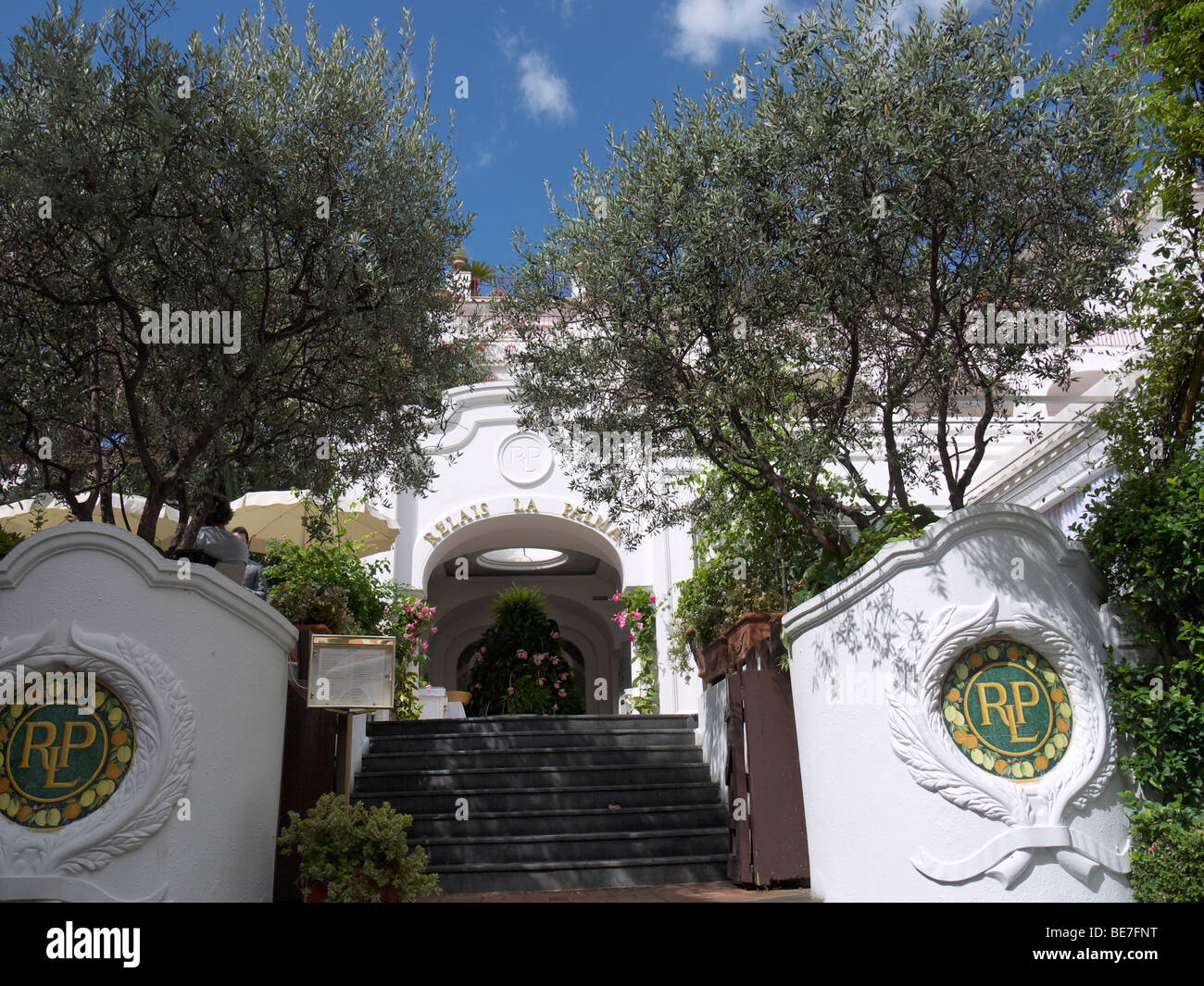 Typical architecture on the Isle of Capri in the Bay of Naples in Italy ...