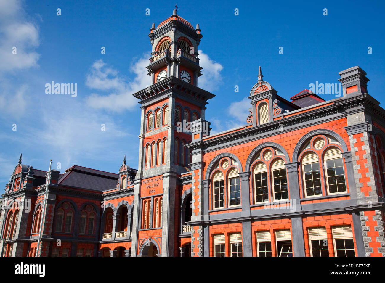 Queens Royal College in Port of Spain Trinidad Stock Photo - Alamy