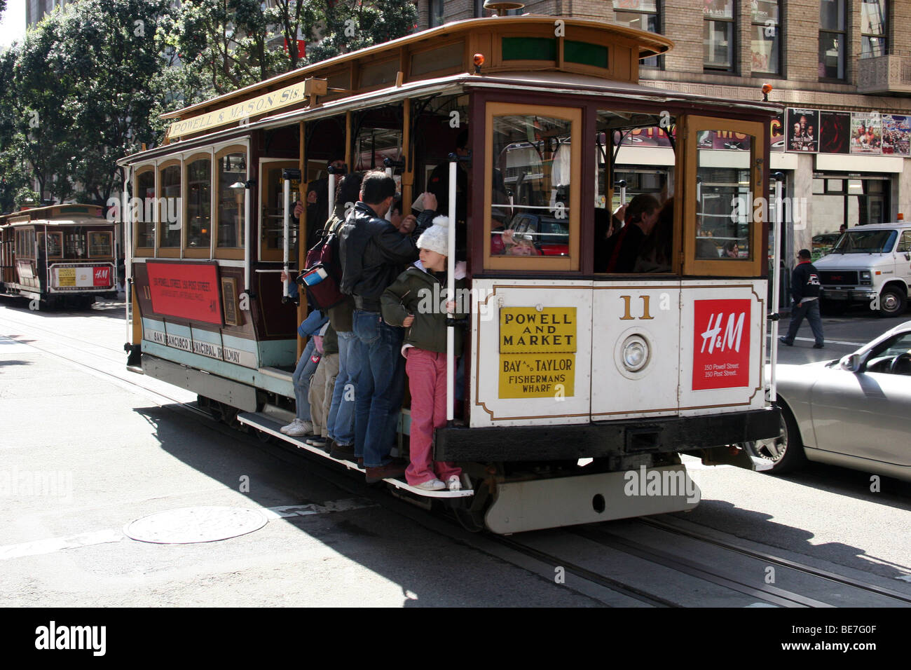San Francisco's famous trams Stock Photo - Alamy