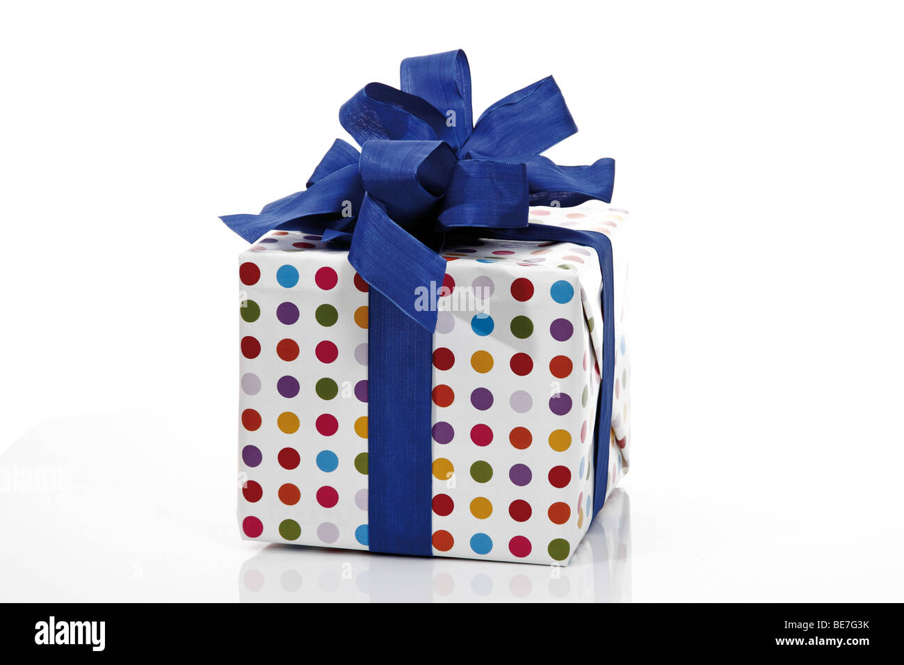 Present with a ribbon Stock Photo - Alamy