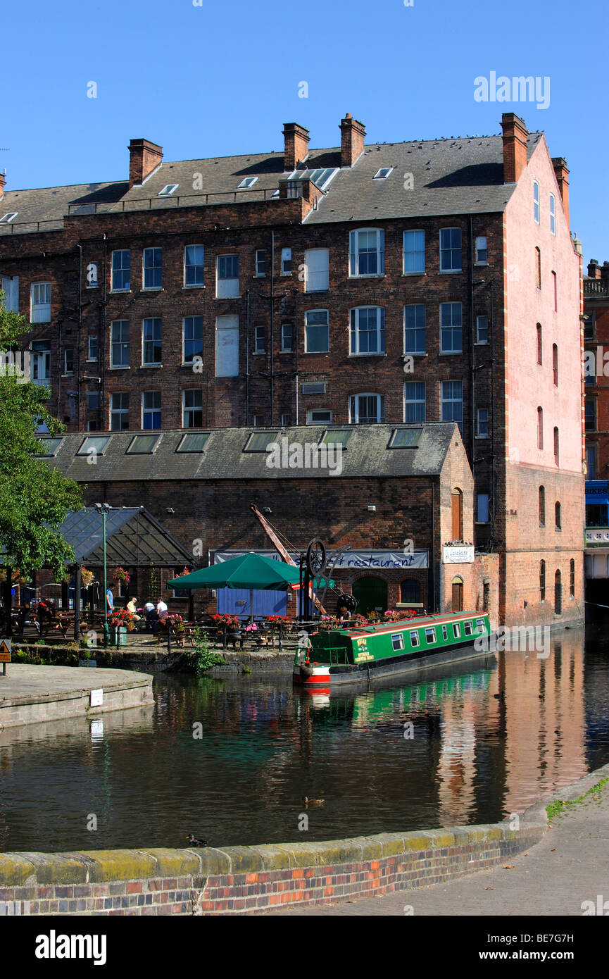 The Canal House in the canal basin on the River Leen in Nottingham ...
