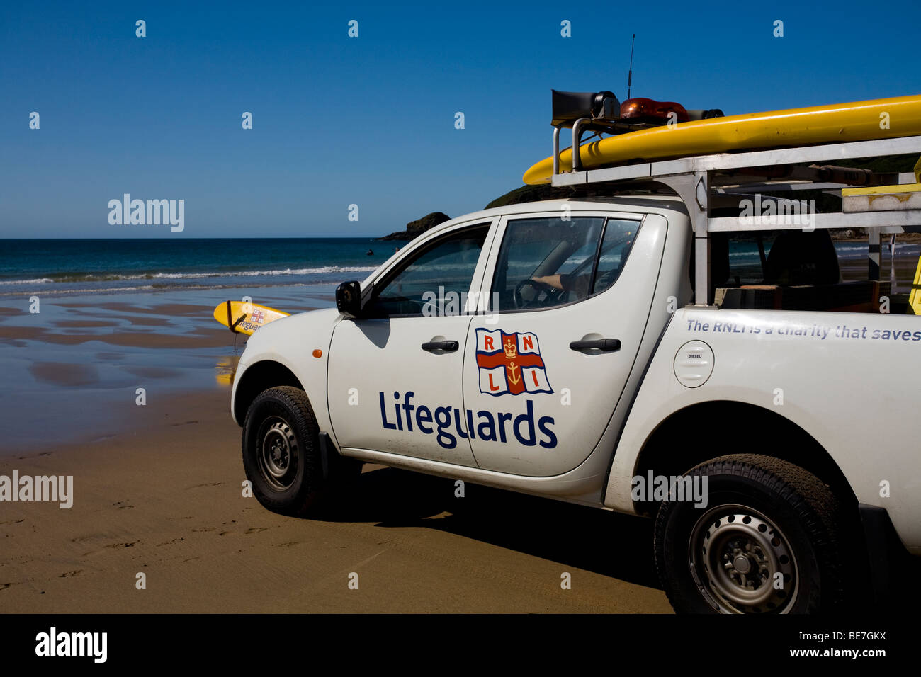 Rnli surfboard rescue lifeguards hi-res stock photography and images ...
