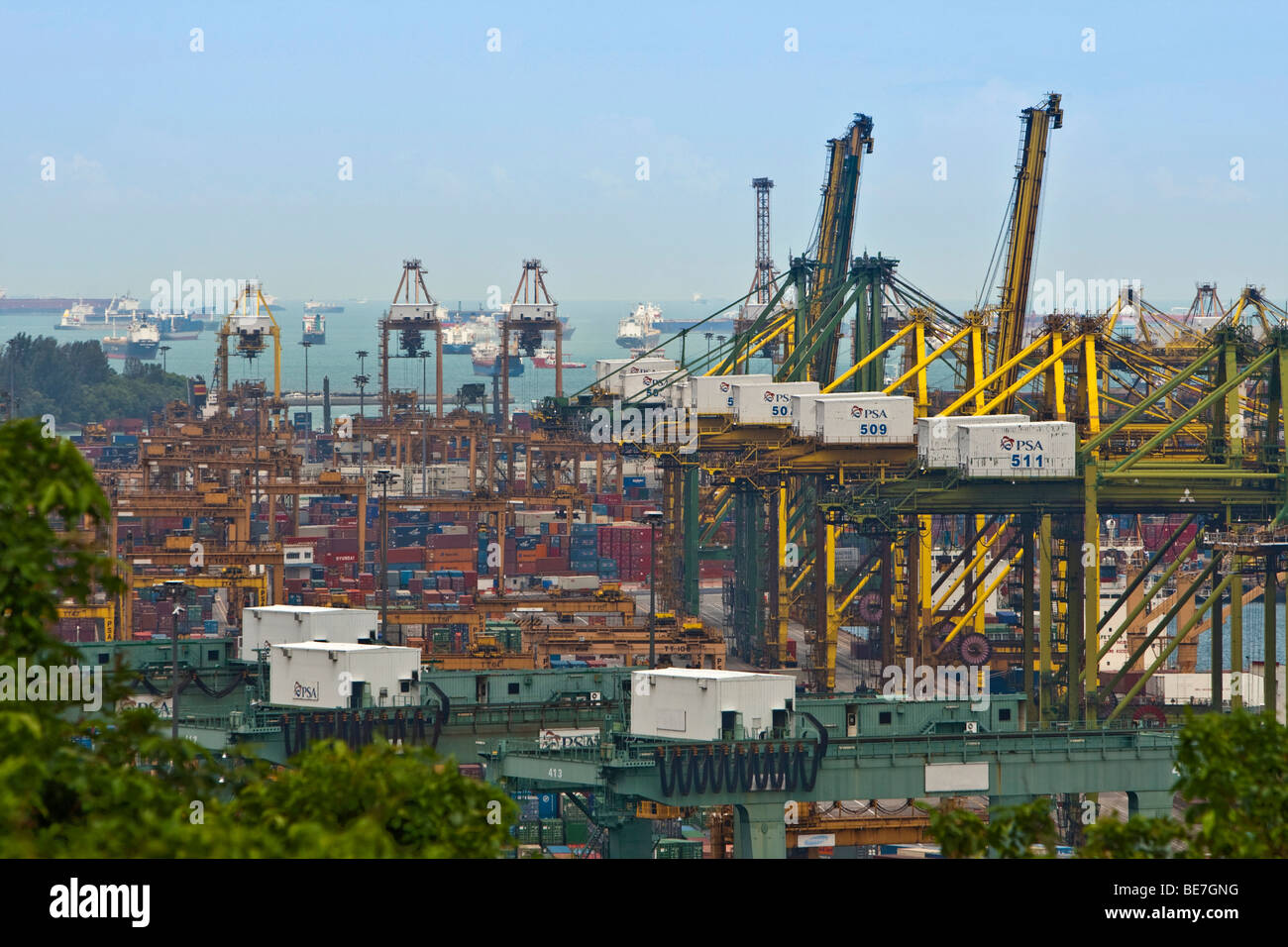 Container port, Singapore, Asia Stock Photo - Alamy
