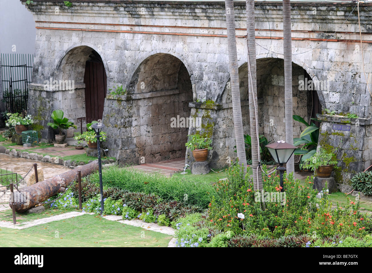 fort san pedro interior cebu city philippines Stock Photo - Alamy