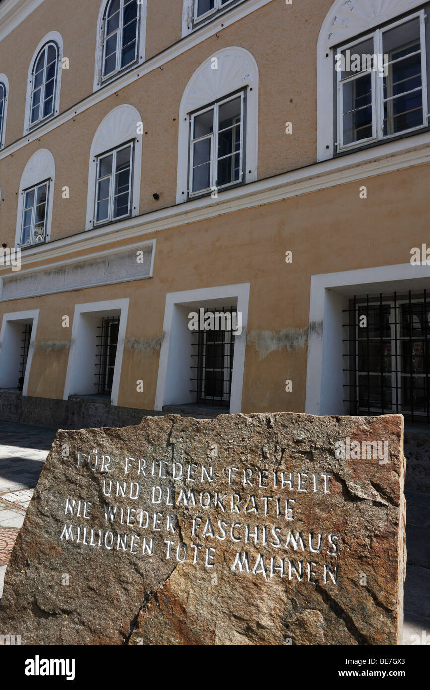 The hitler birthplace memorial stone hi-res stock photography and ...