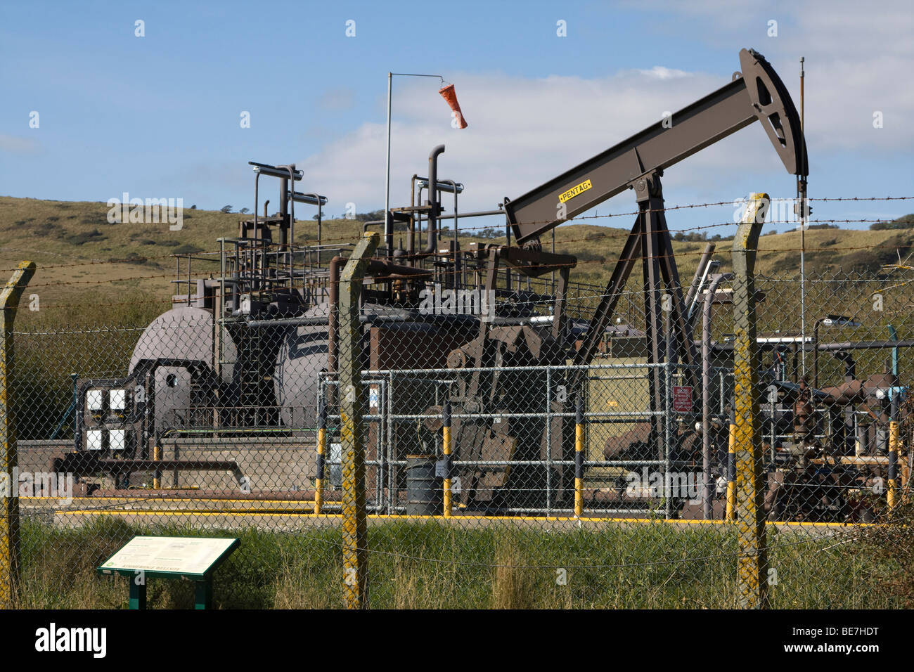 wytch farm oil drilling well bp kimmeridge dorset england uk gb Stock ...