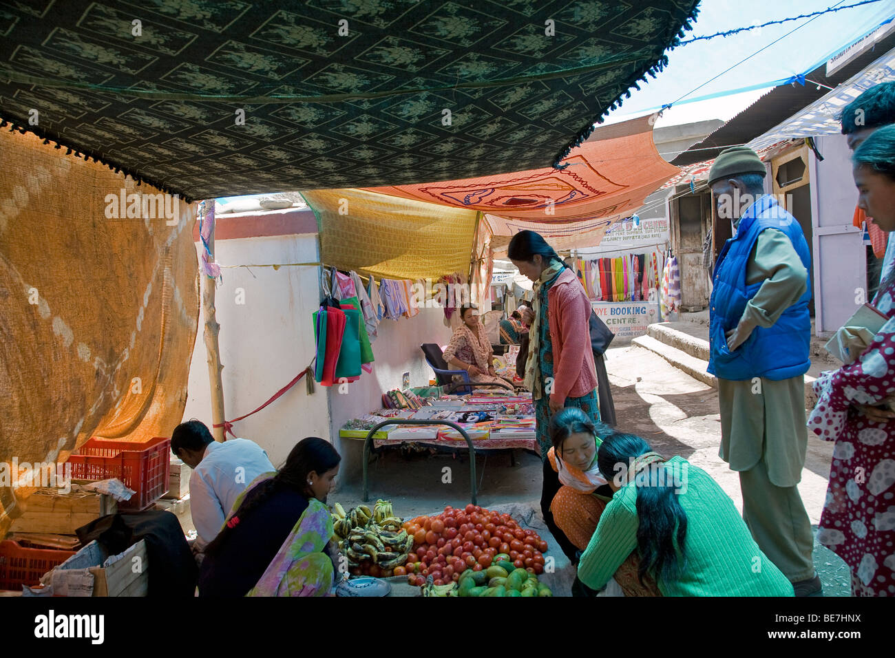 Leh market. Ladakh. India Stock Photo - Alamy
