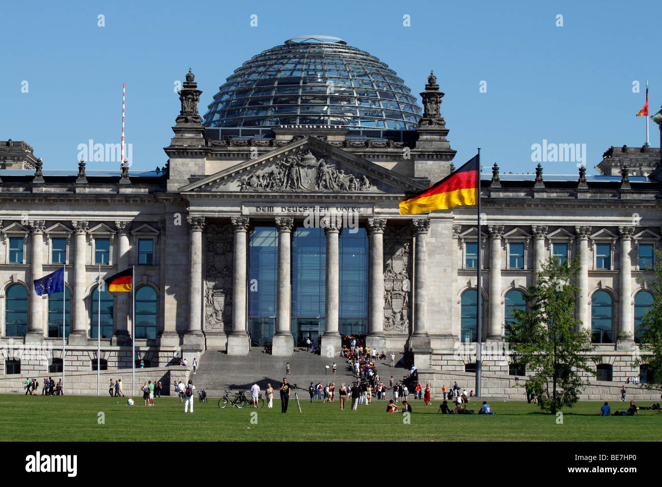 Berlin, the Reichstag building. EU/DE/DEU/GER/ Germany/ capital Berlin ...