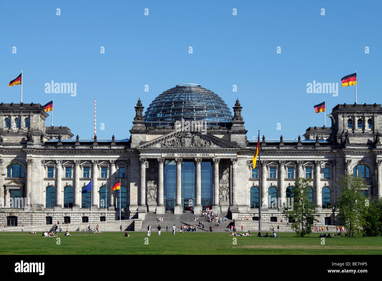 Berlin, the Reichstag building. EU/DE/DEU/GER/ Germany/ capital Berlin ...