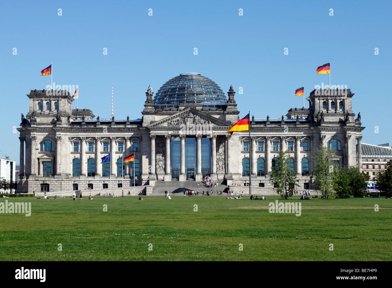 Berlin, the Reichstag building. EU/DE/DEU/GER/ Germany/ capital Berlin ...