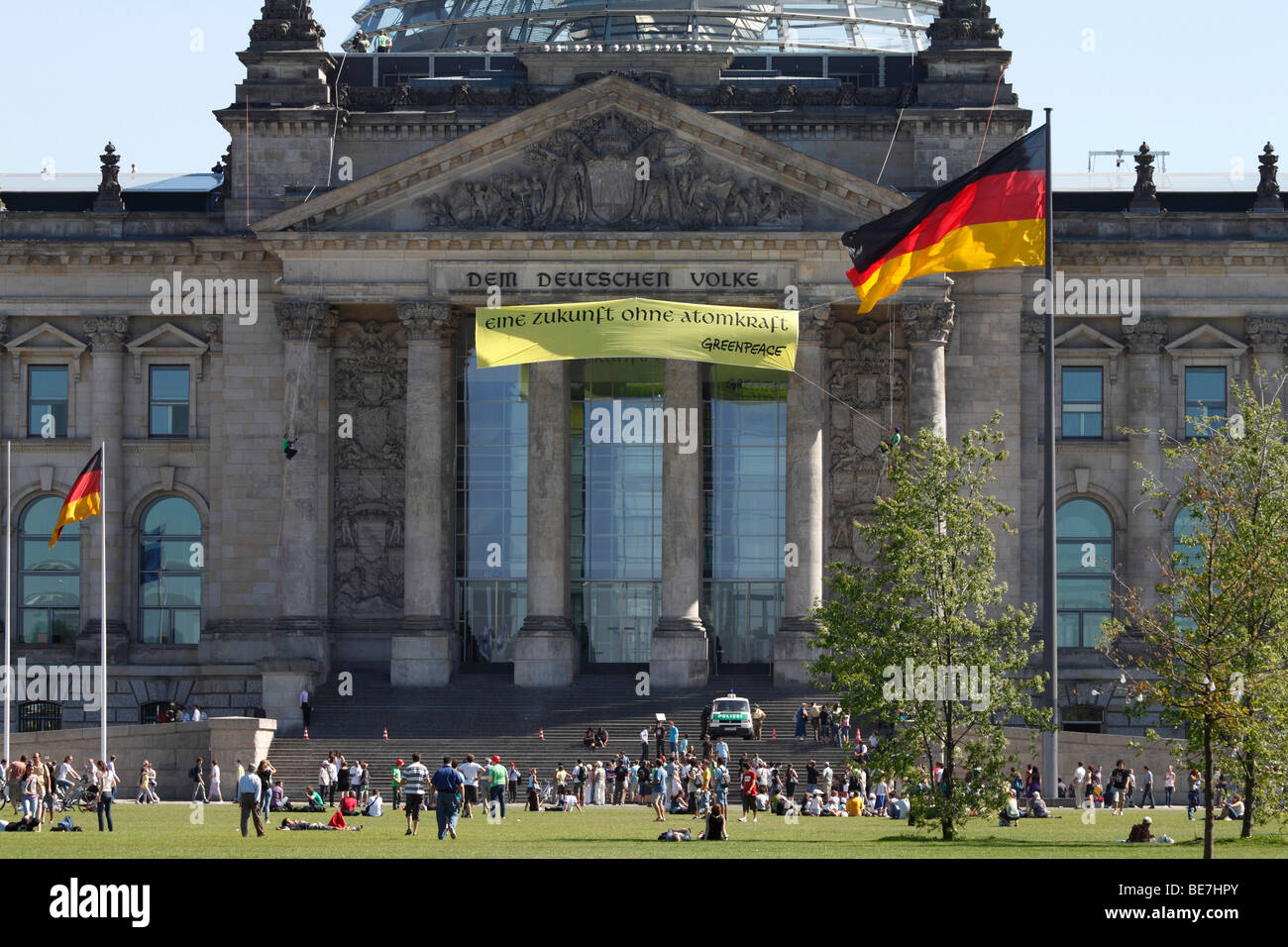 Berlin, the Reichstag building. EU/DE/DEU/GER/ Germany/ capital Berlin ...