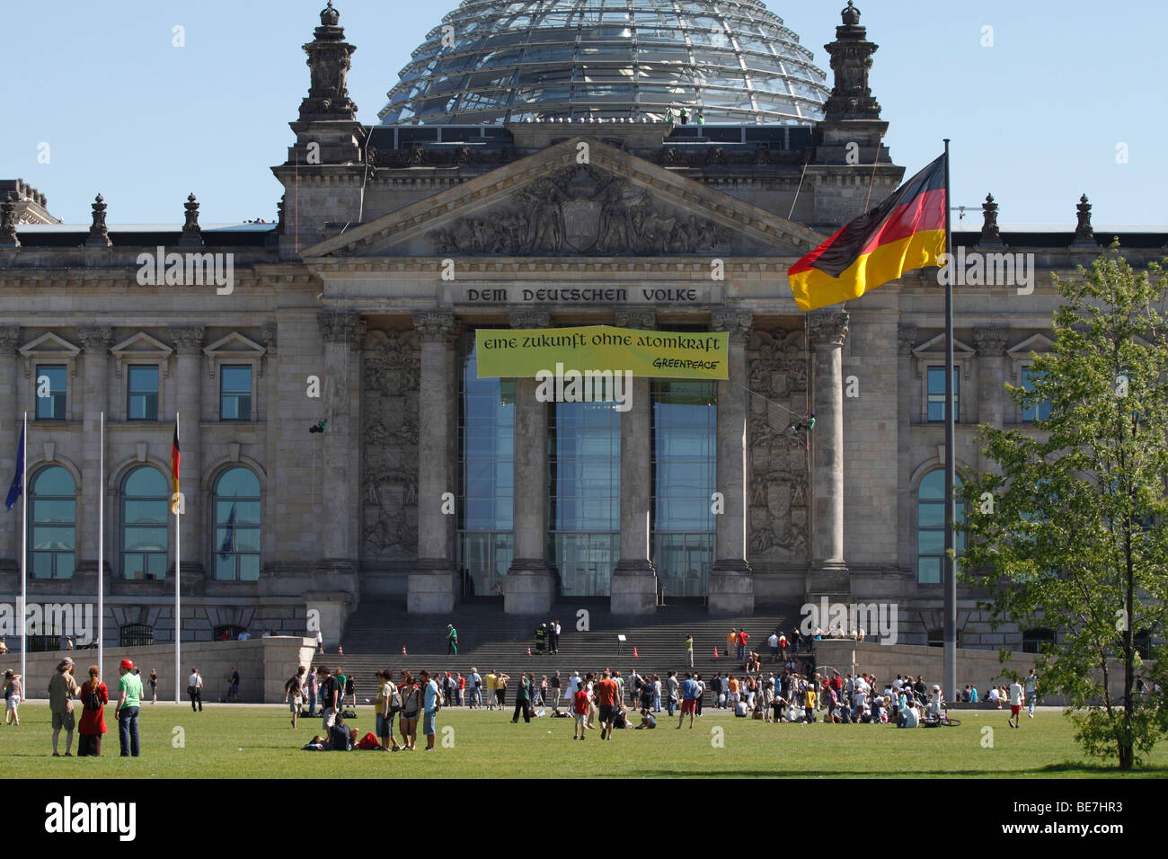 Berlin, the Reichstag building. EU/DE/DEU/GER/ Germany/ capital Berlin ...