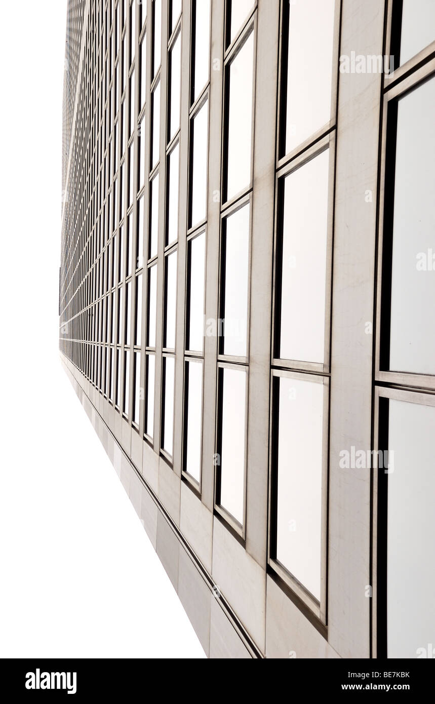 The glass and metal exterior of the CIBC office tower in the financial and banking district of ...