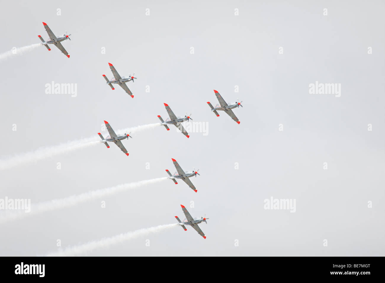 Airplanes Flying Together Red High Resolution Stock Photography and ...