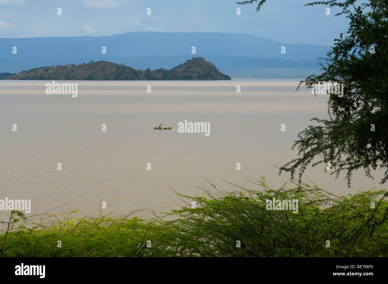 traditional boat on Lake Baringo, Kenya Stock Photo - Alamy