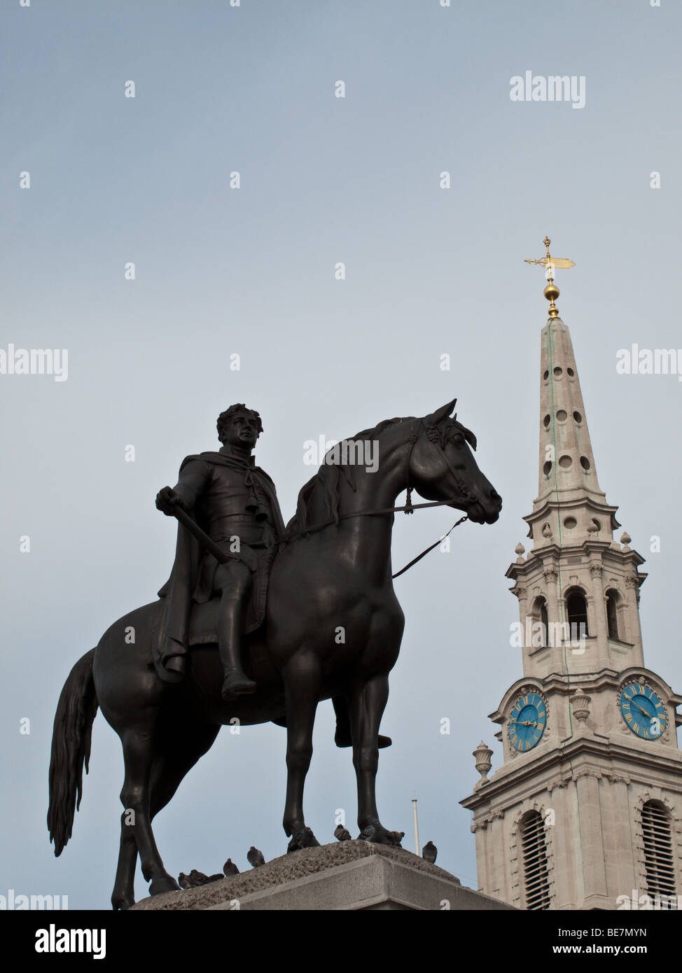 Statue of King George IV, Trafalgar Square Stock Photo - Alamy