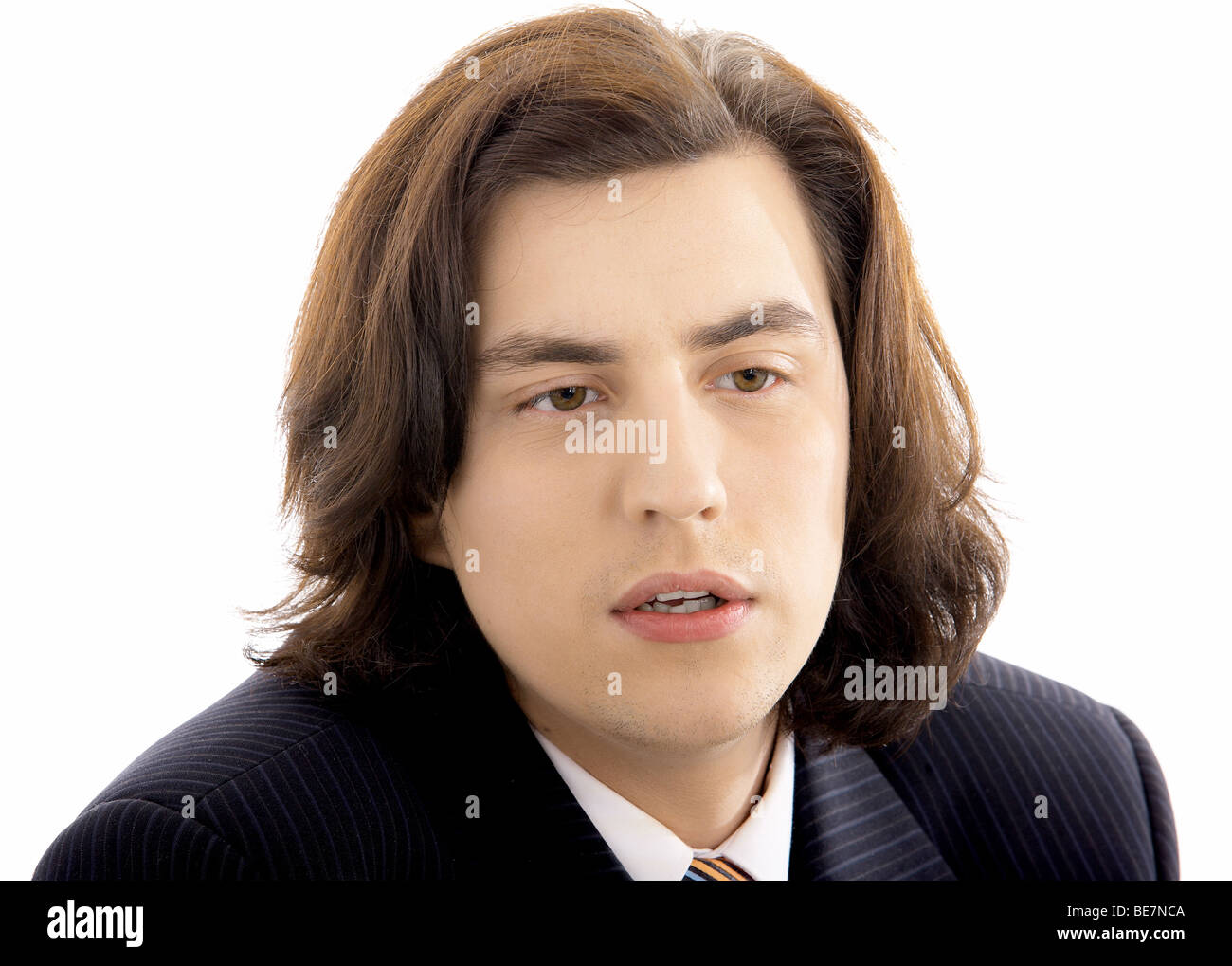 Long haired businessman hi-res stock photography and images - Alamy