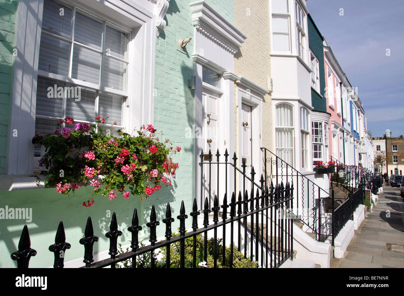 Terraced houses, Hillgate Place, Kensington, London Borough of ...