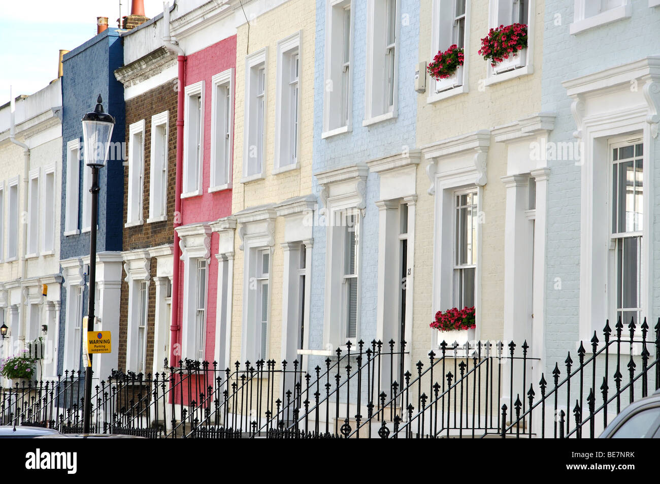 Terraced houses, Hillgate Place, Kensington, London Borough of ...